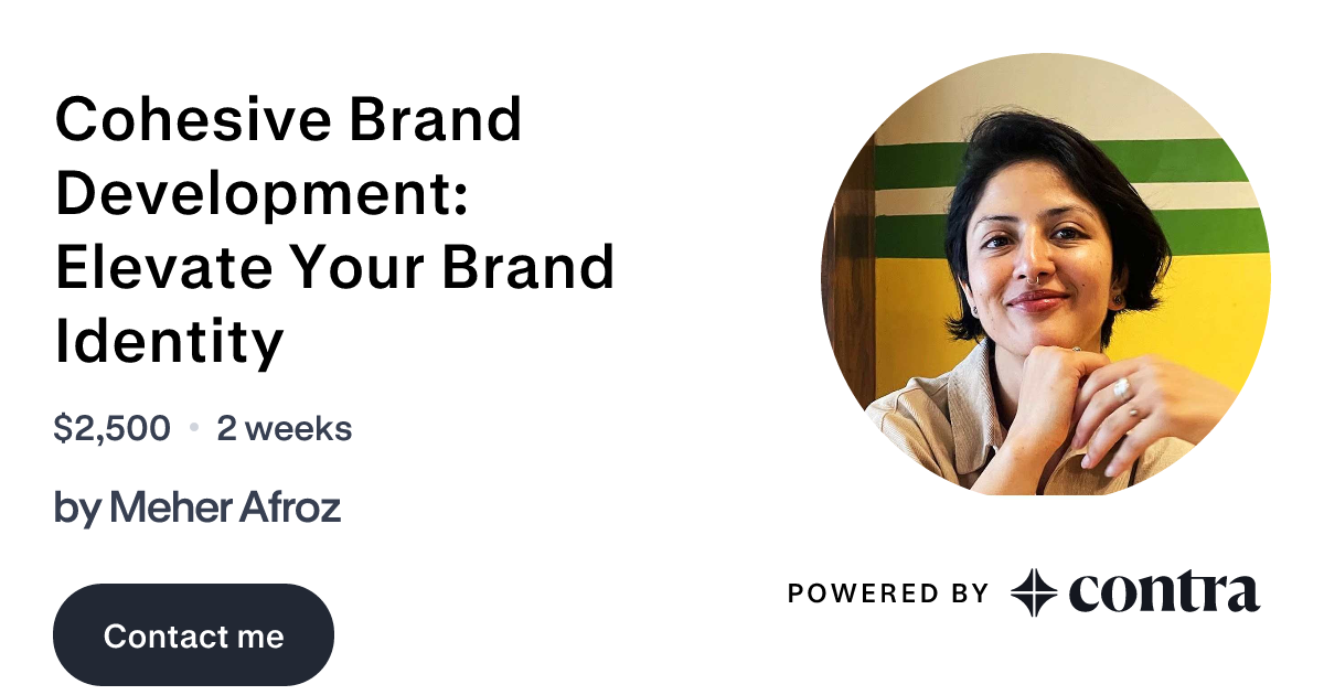 Cohesive Brand Development: Elevate Your Brand Identity by Meher Afroz