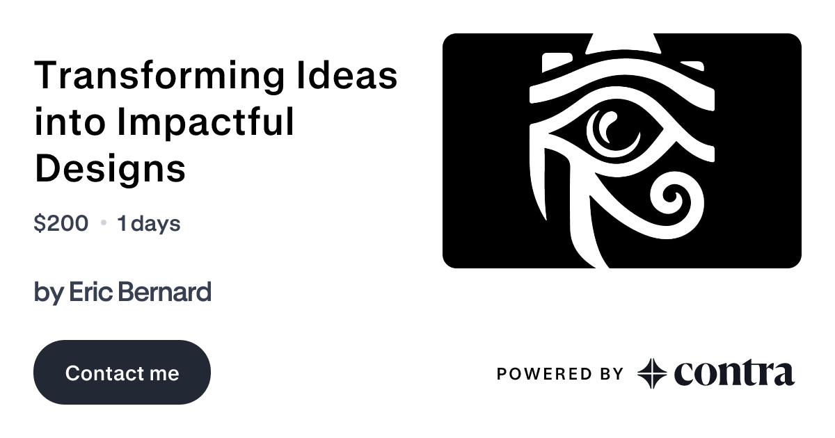 Transforming Ideas into Impactful Designs by Eric Bernard