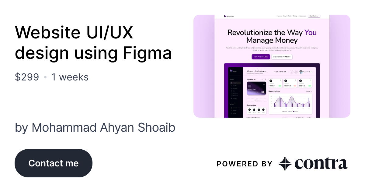 Website UI/UX design using Figma by Mohammad Ahyan Shoaib Website UI/UX design using Figma by Mohammad Ahyan Shoaib