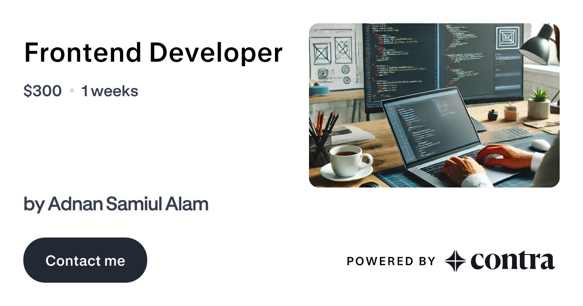 Frontend Developer by Adnan Samiul Alam