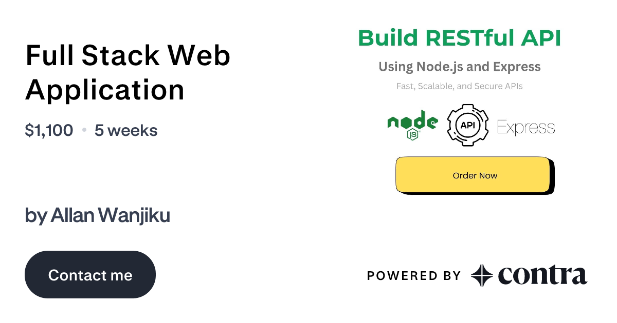 Full Stack Web Application by Allan Wanjiku