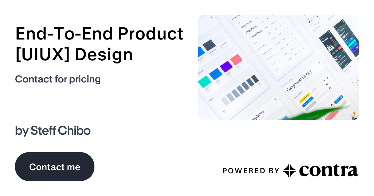 End-To-End Product [UIUX] Design by Steff Chibo