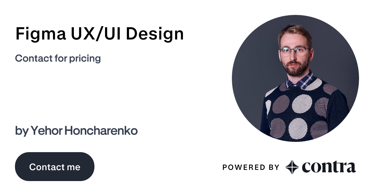 Figma UX/UI Design by Yehor Honcharenko