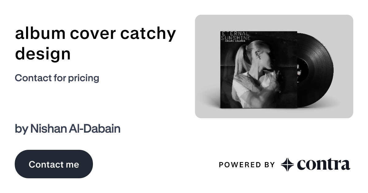 album cover catchy design by Nishan Al-Dabain