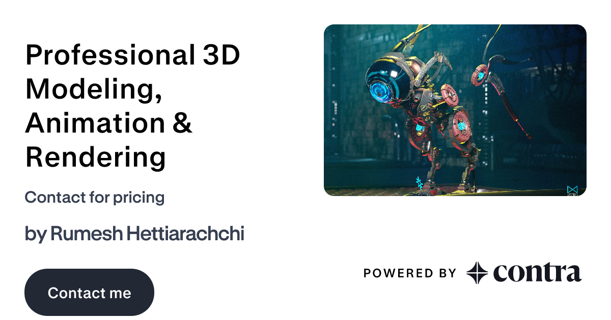 Professional 3D Modeling, Animation & Rendering by Rumesh Hettiarachchi