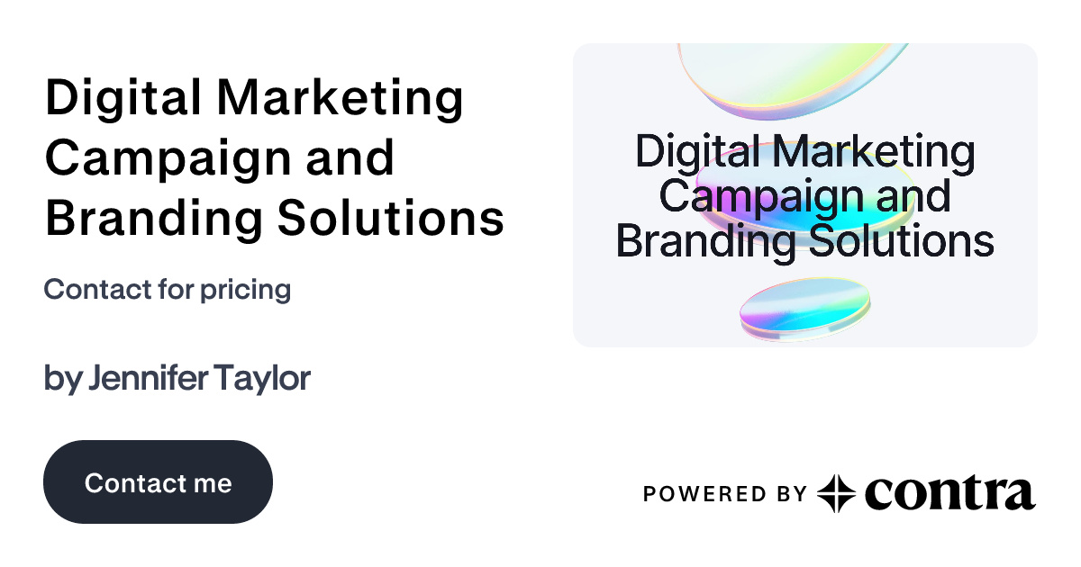 Digital Marketing Campaign and Branding Solutions by Jennifer Taylor