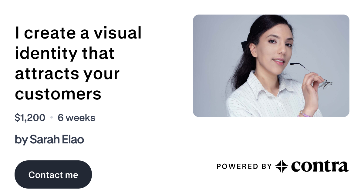 I create a visual identity that attracts your customers by Sarah Elao