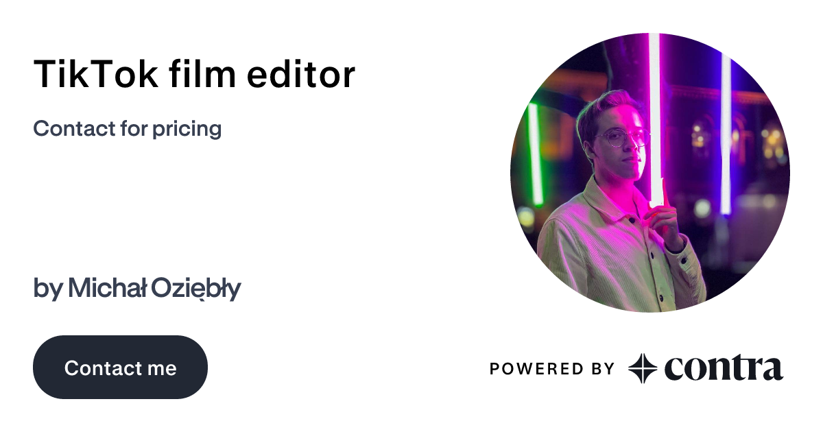TikTok film editor by Michał Oziębły
