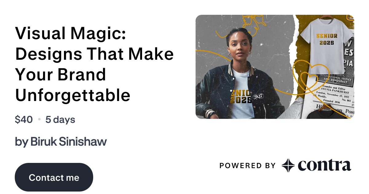 Visual Magic: Designs That Make Your Brand Unforgettable by Biruk Sinishaw