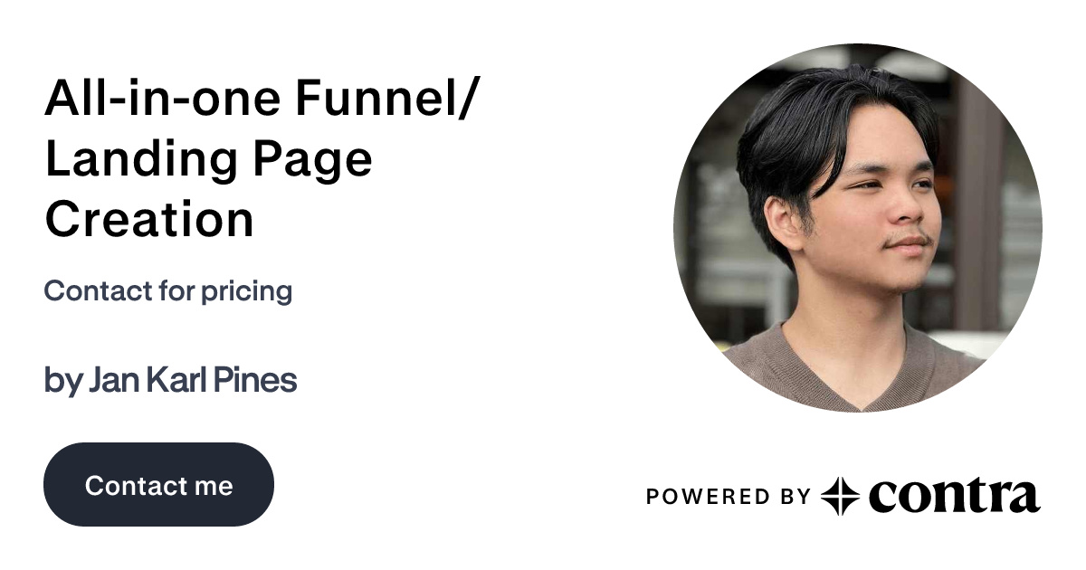 All-in-one Funnel/Landing Page Creation by Jan Karl Pines