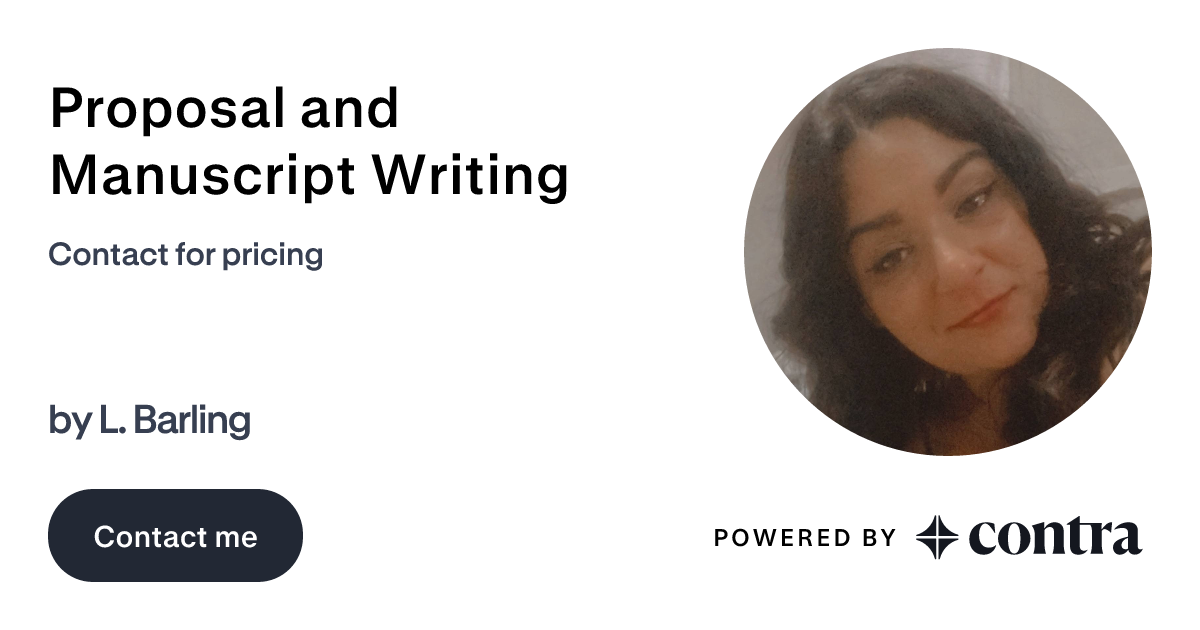 Proposal and Manuscript Writing by L. Barling