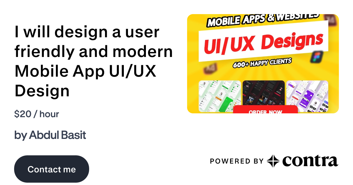 I will design a user friendly and modern Mobile App UI/UX Design by ...