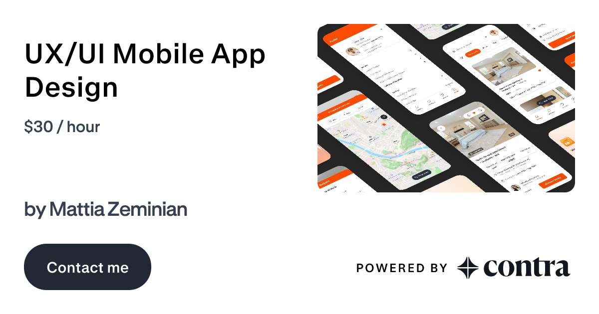 UX/UI Mobile App Design by Mattia Zeminian