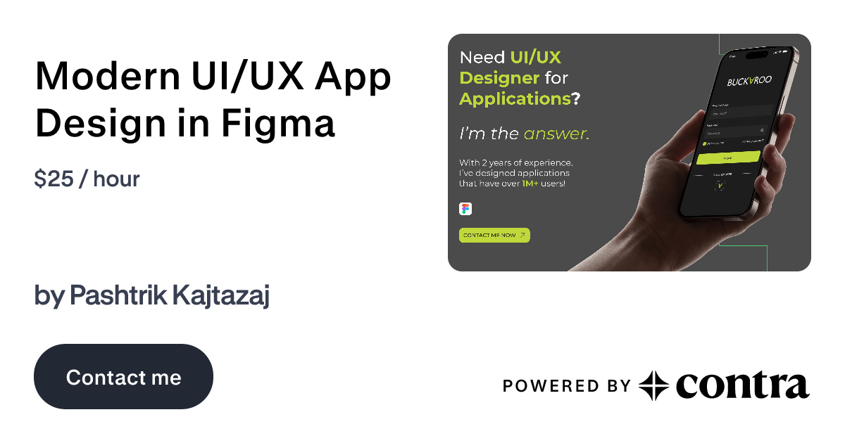 Modern UI/UX App Design in Figma by Pashtrik Kajtazaj