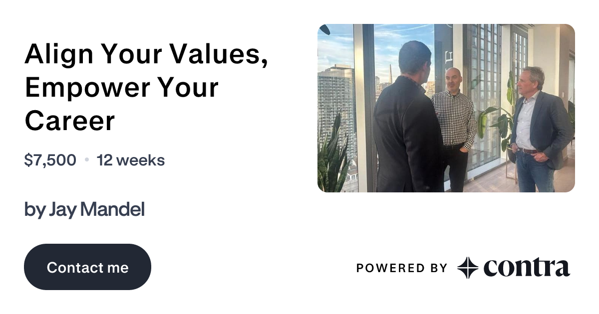 Align Your Values, Empower Your Career by Jay Mandel