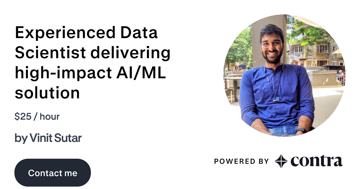 Experienced Data Scientist delivering high-impact AI/ML solution by ...