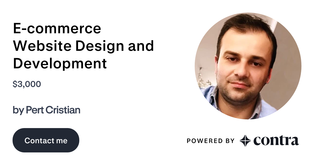 E-commerce Website Design and Development by Pert Cristian