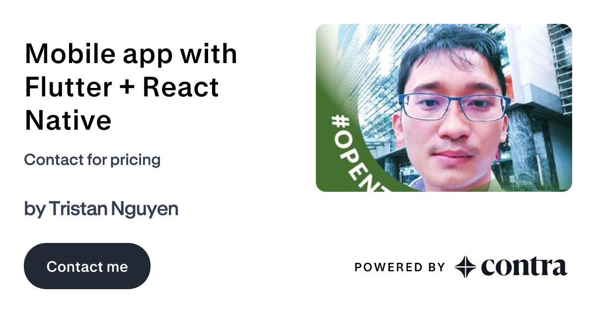 Mobile app with Flutter + React Native by Tristan Nguyen
