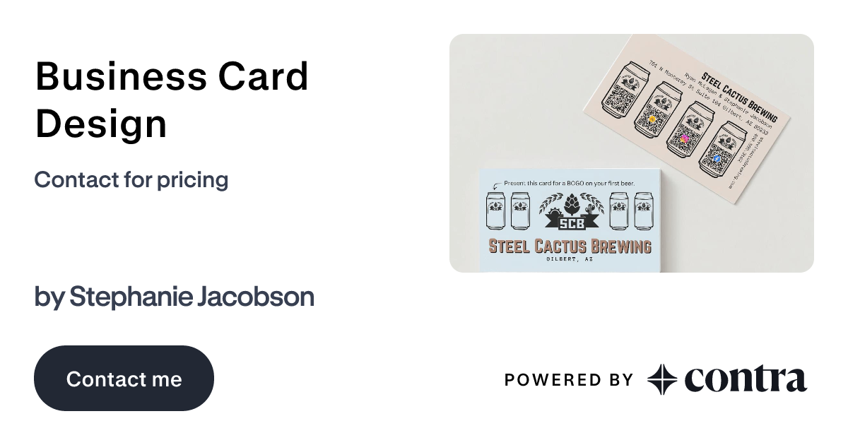 Business Card Design by Stephanie Jacobson