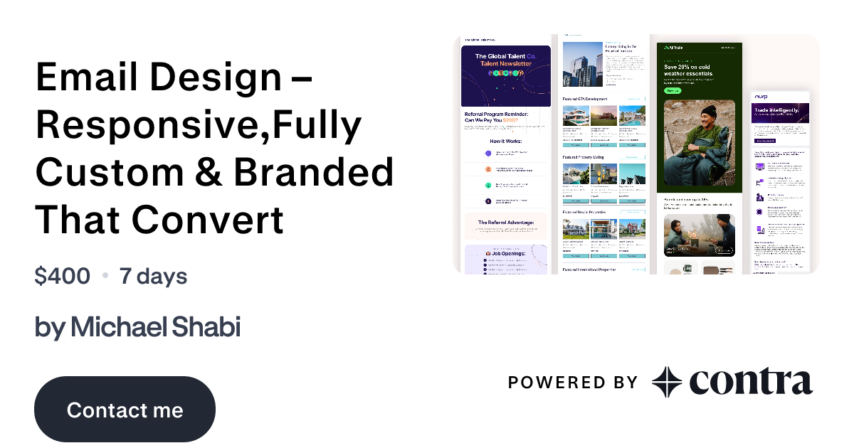Email Design – Responsive,Fully Custom & Branded That Convert by ...