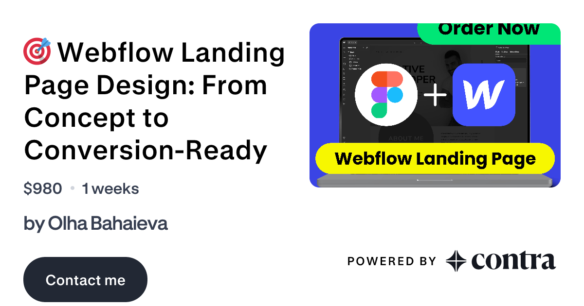 🎯 Webflow Landing Page Design: From Concept to Conversion-Ready by Olha ...