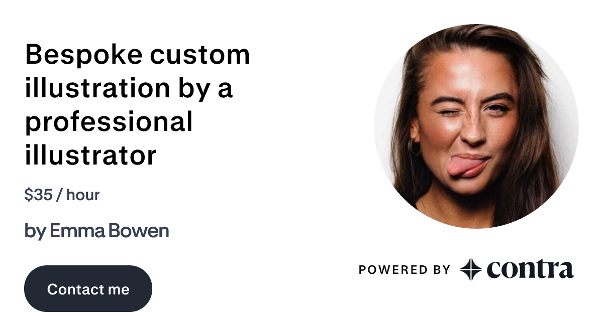 Bespoke custom illustration by a professional illustrator by Emma Bowen