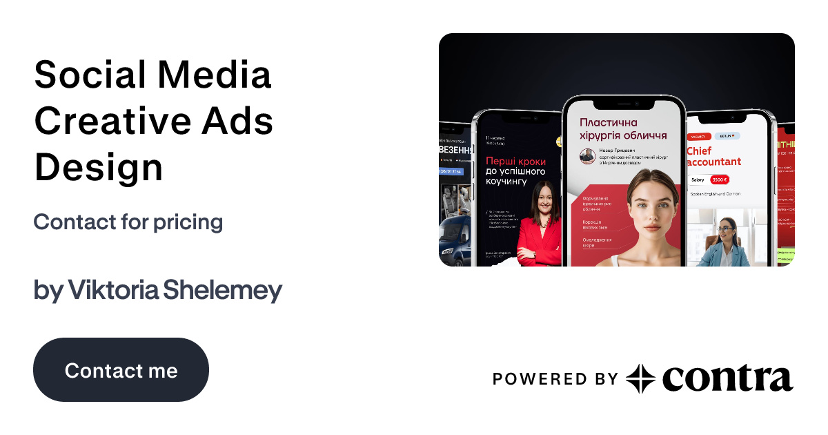 Social Media Creative Ads Design by Viktoria Shelemey