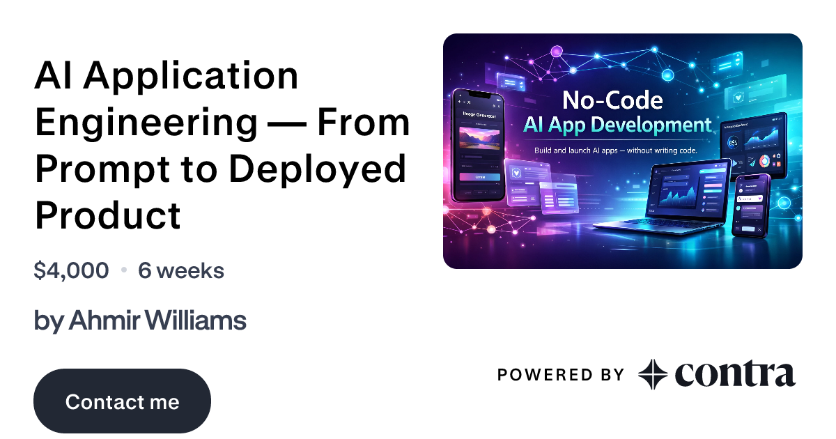 AI Application Engineering — From Prompt to Deployed Product by Ahmir ...
