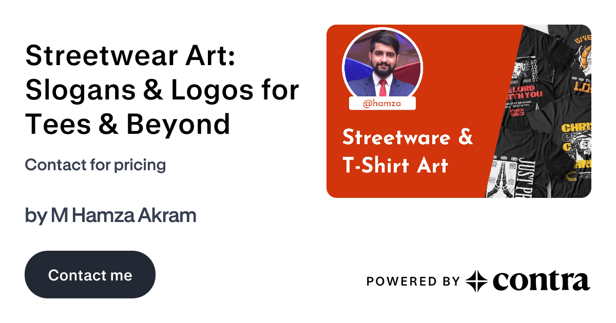 Streetwear Art: Slogans & Logos for Tees & Beyond by M Hamza Akram