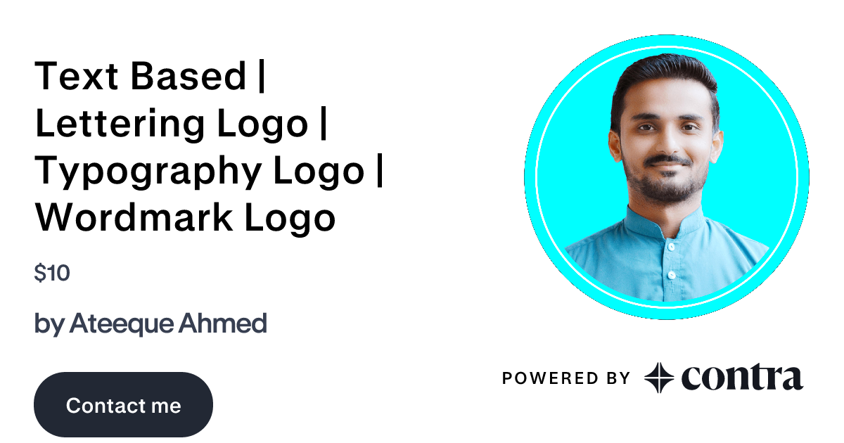 Text Based | Lettering Logo | Typography Logo | Wordmark Logo by ...