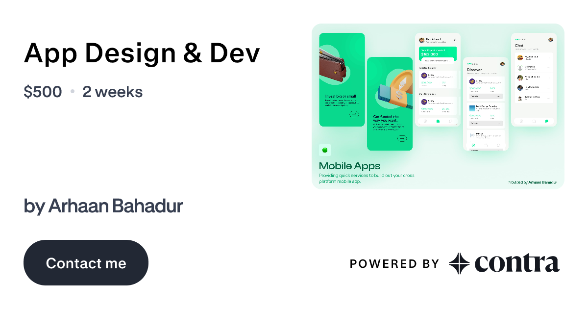 App Design & Dev by Arhaan Bahadur