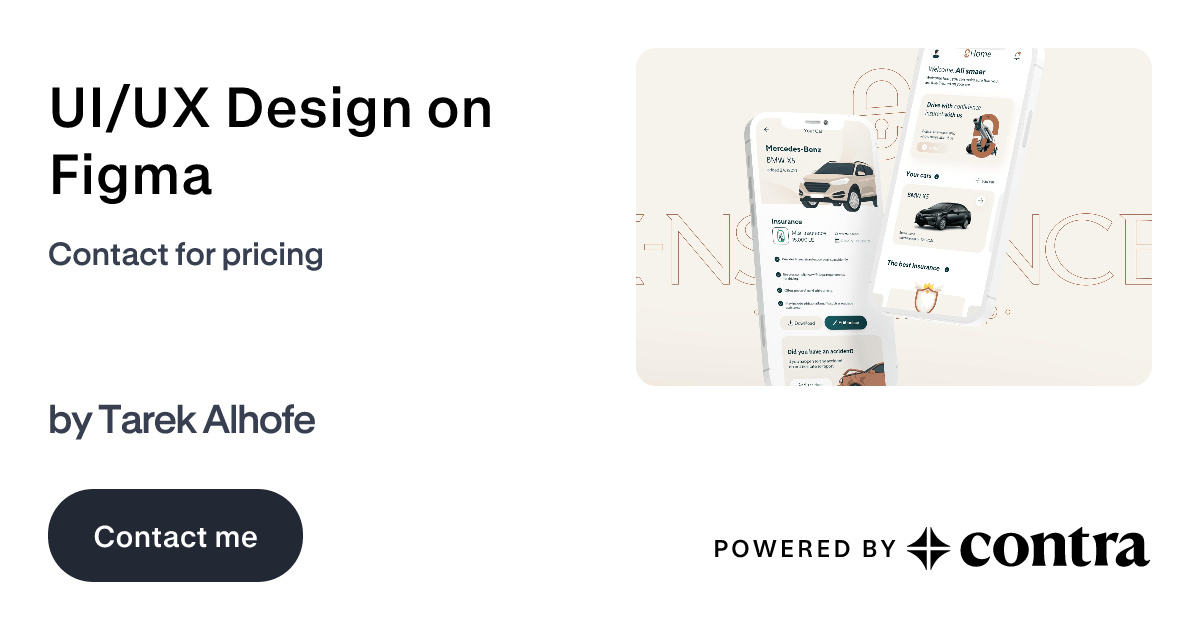 UI/UX Design on Figma by Tarek Alhofe
