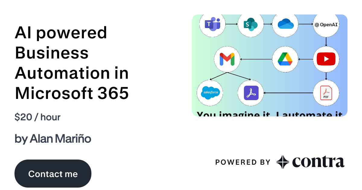 AI powered Business Automation in Microsoft 365 by Alan Mariño
