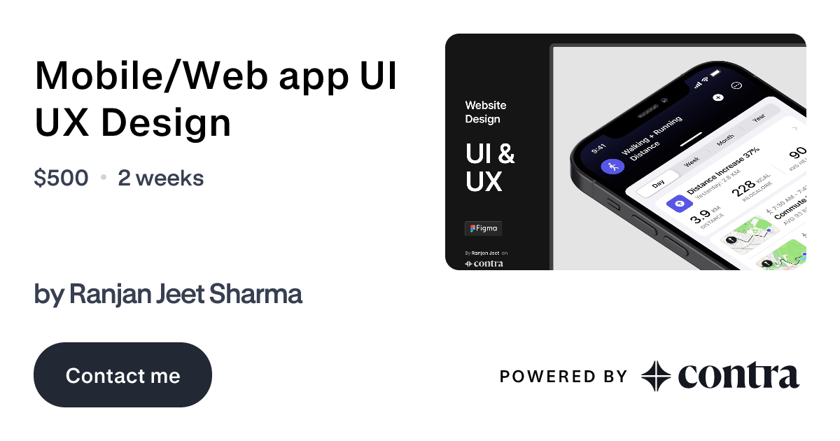 Mobile/Web app UI UX Design by Ranjan Jeet Sharma