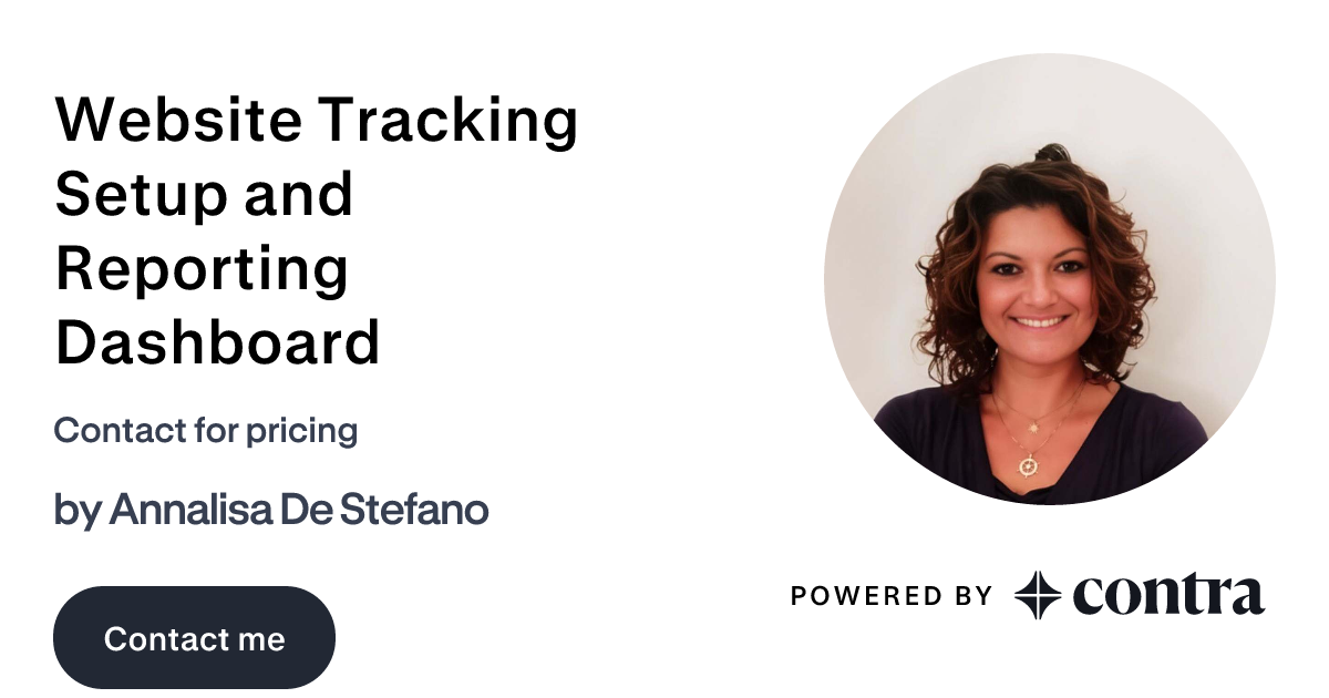 Website Tracking Setup and Reporting Dashboard by Annalisa De Stefano