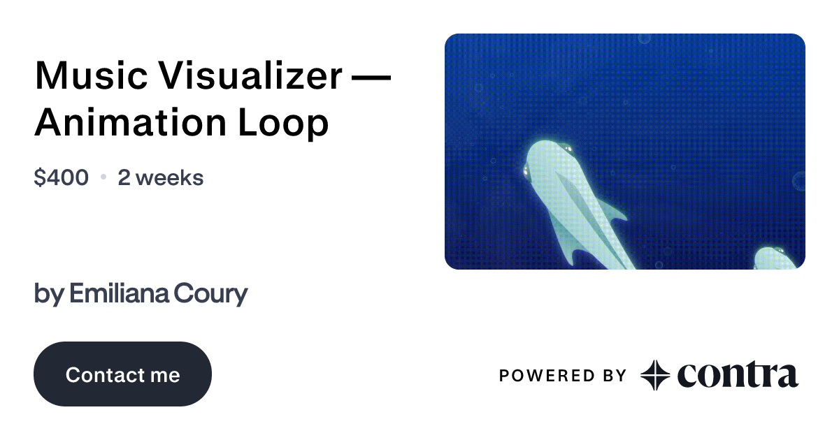 Music Visualizer — Animation Loop by Emiliana Coury
