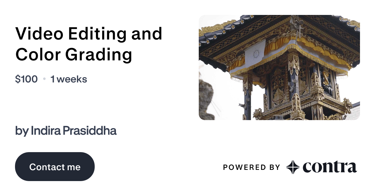 Video Editing and Color Grading by Indira Prasiddha