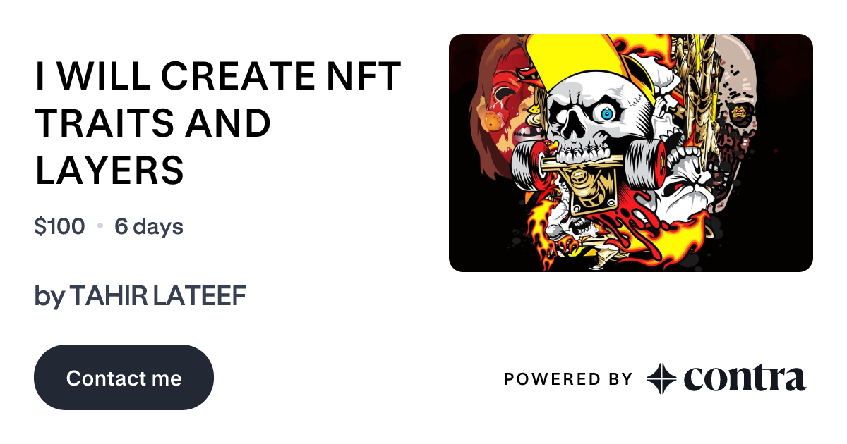I WILL CREATE NFT TRAITS AND LAYERS by TAHIR LATEEF
