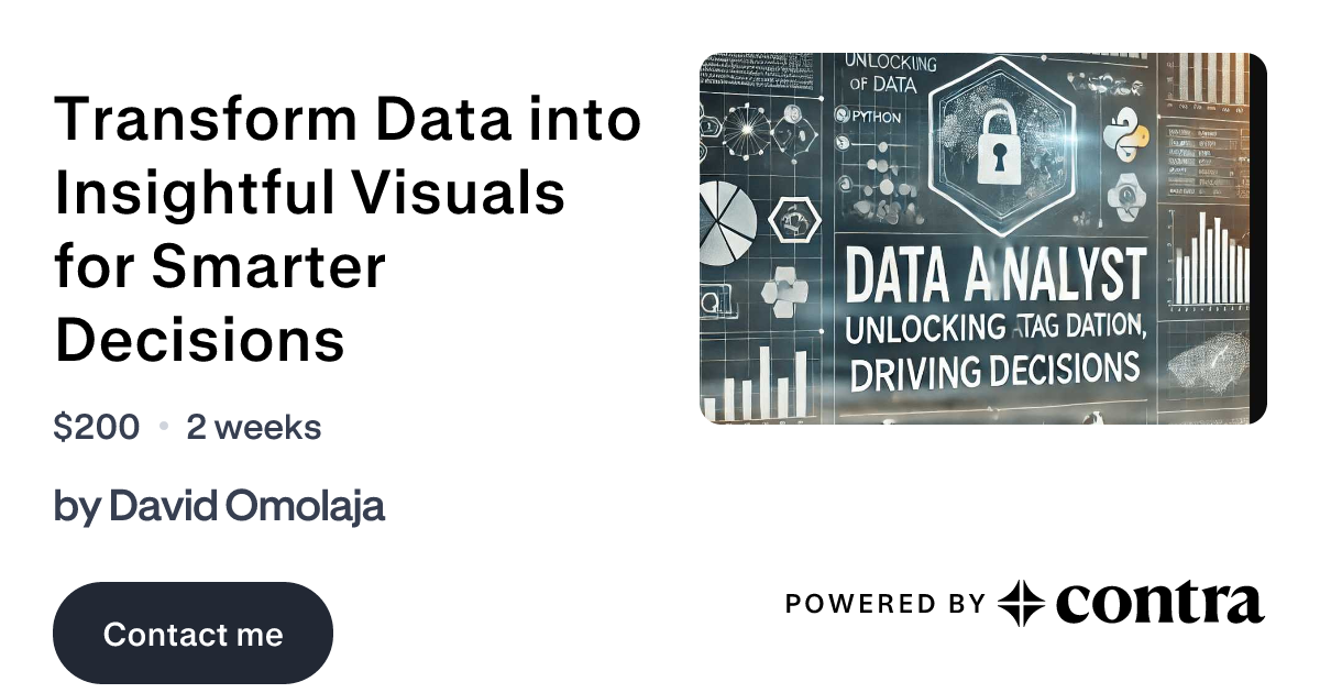 Transform Data into Insightful Visuals for Smarter Decisions by David ...
