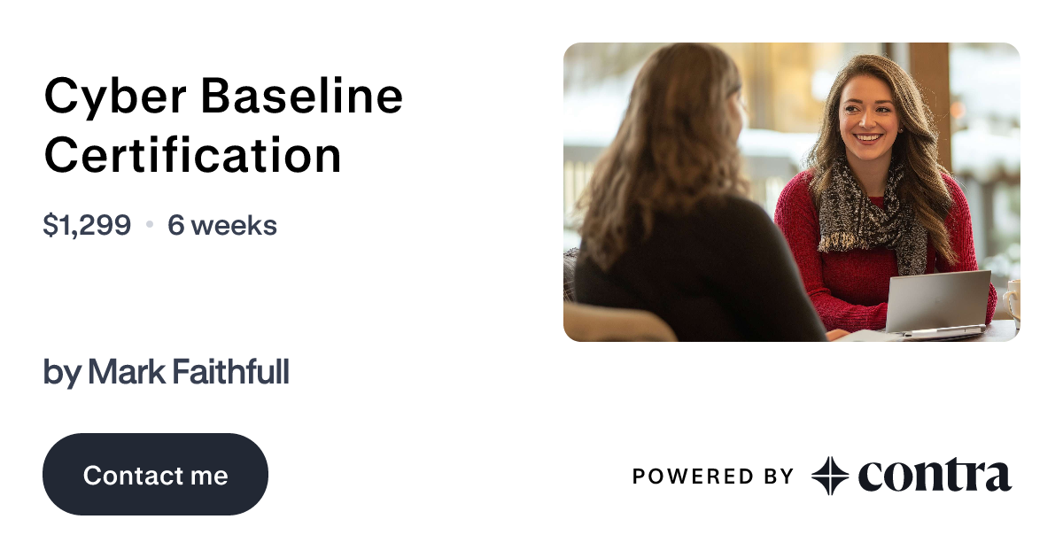 Cyber Baseline Certification by Mark Faithfull