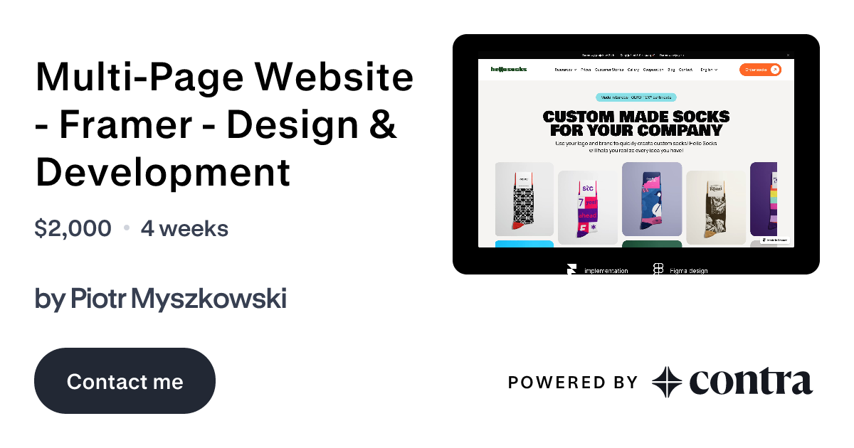 Multi-Page Website - Framer - Design & Development by Piotr Myszkowski