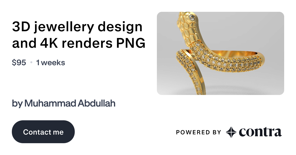 3D jewellery design by Muhammad Abdullah