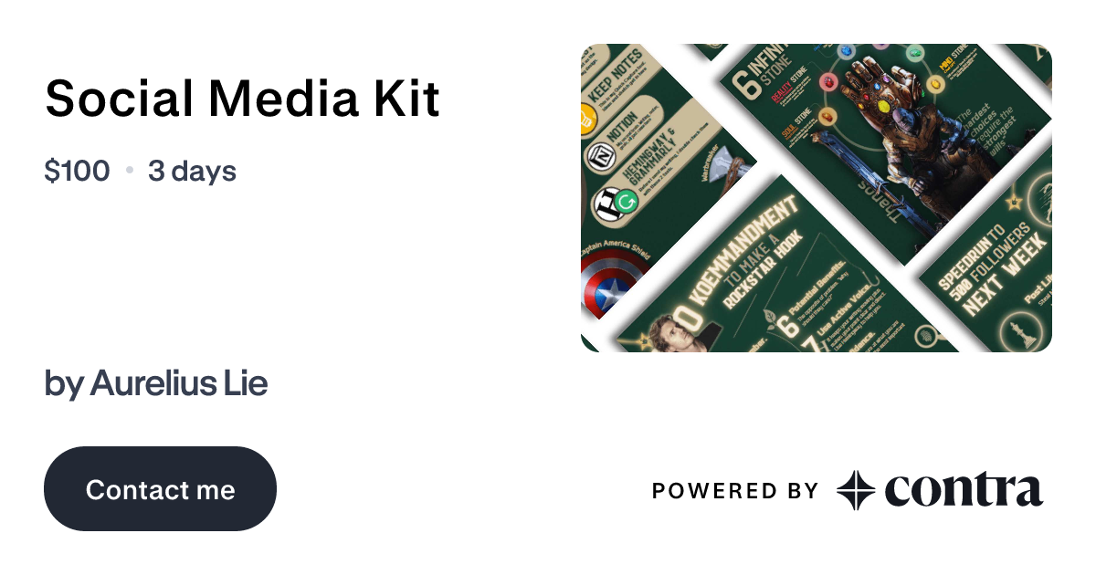 Social Media Kit by Aurelius Lie