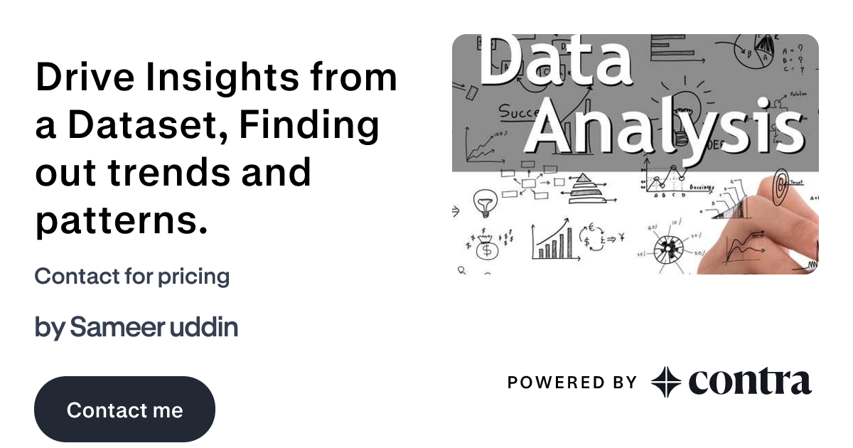 Drive Insights from a Dataset, Finding out trends and patterns. by ...