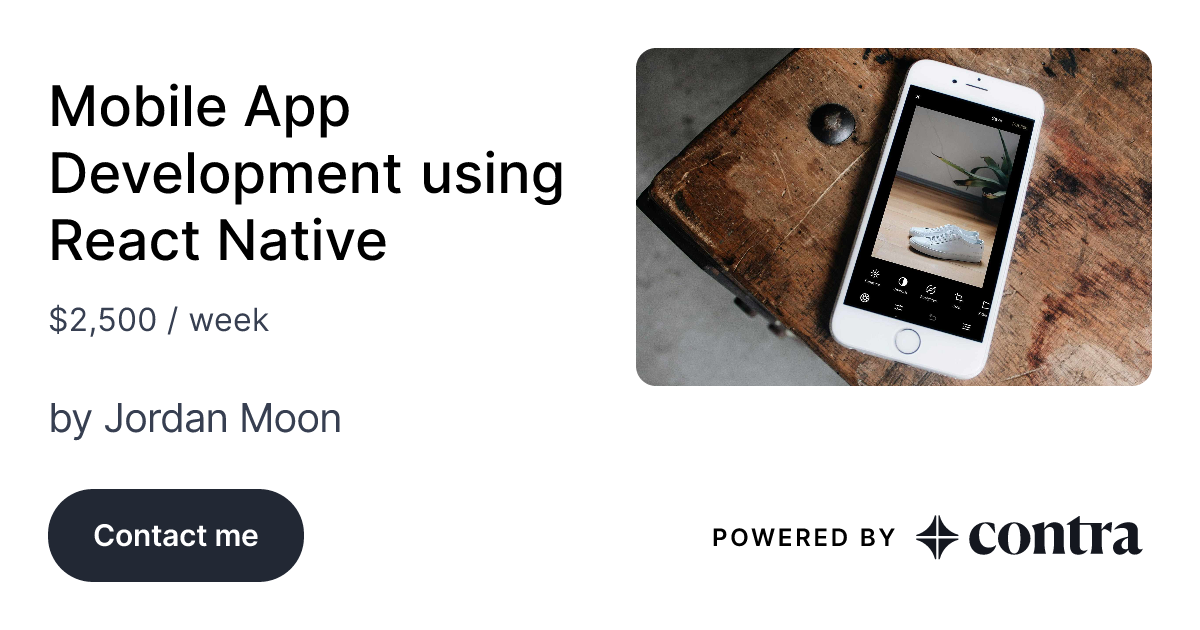 Mobile App Development using React Native by Jordan Moon Mobile App Development using React Native by Jordan Moon