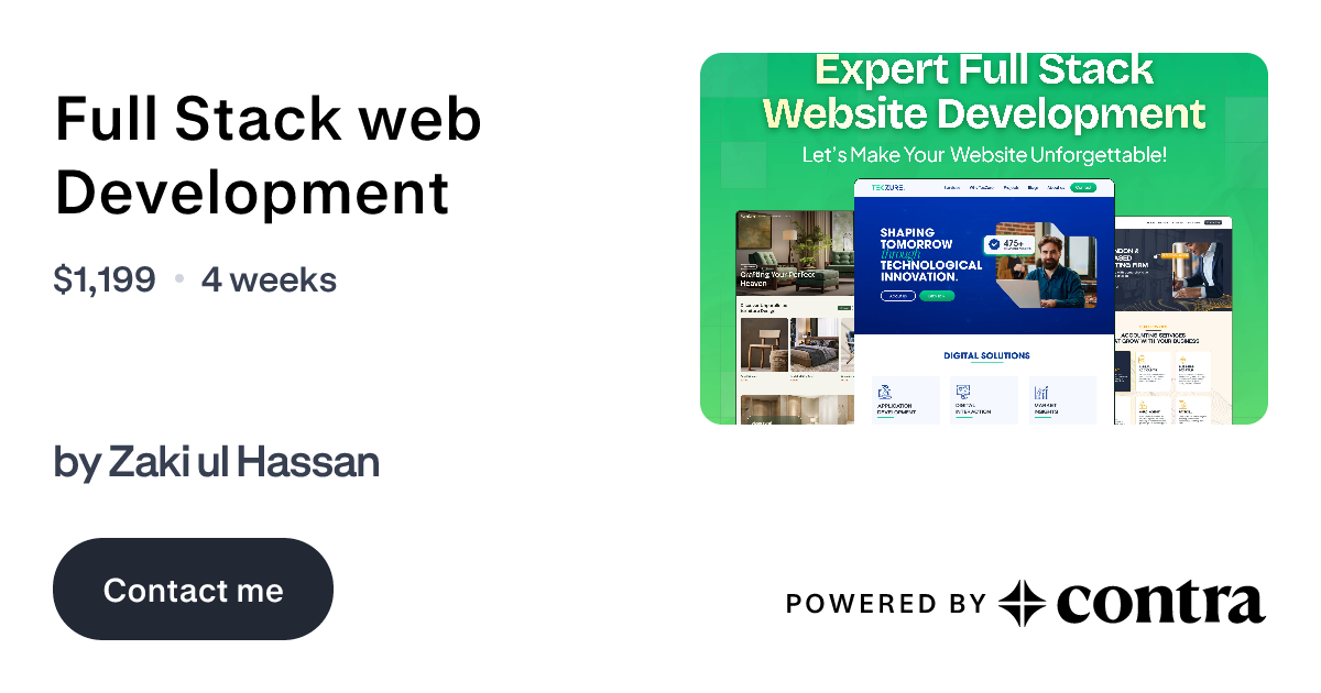 Full Stack web Development by Zaki ul Hassan