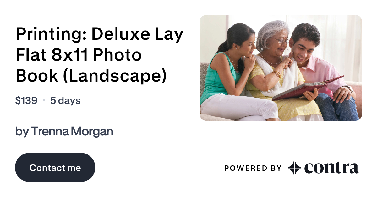 Printing: Deluxe Lay Flat 8x11 Photo Book (Landscape) by Trenna Morgan