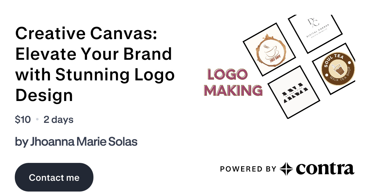 Creative Canvas: Elevate Your Brand with Stunning Logo Design by ...