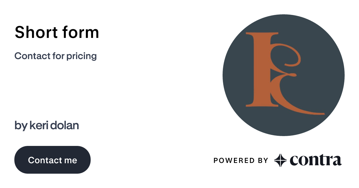 Short form by keri dolan