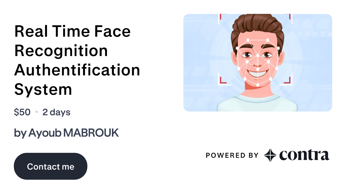 Real Time Face Recognition Authentification System by Ayoub MABROUK